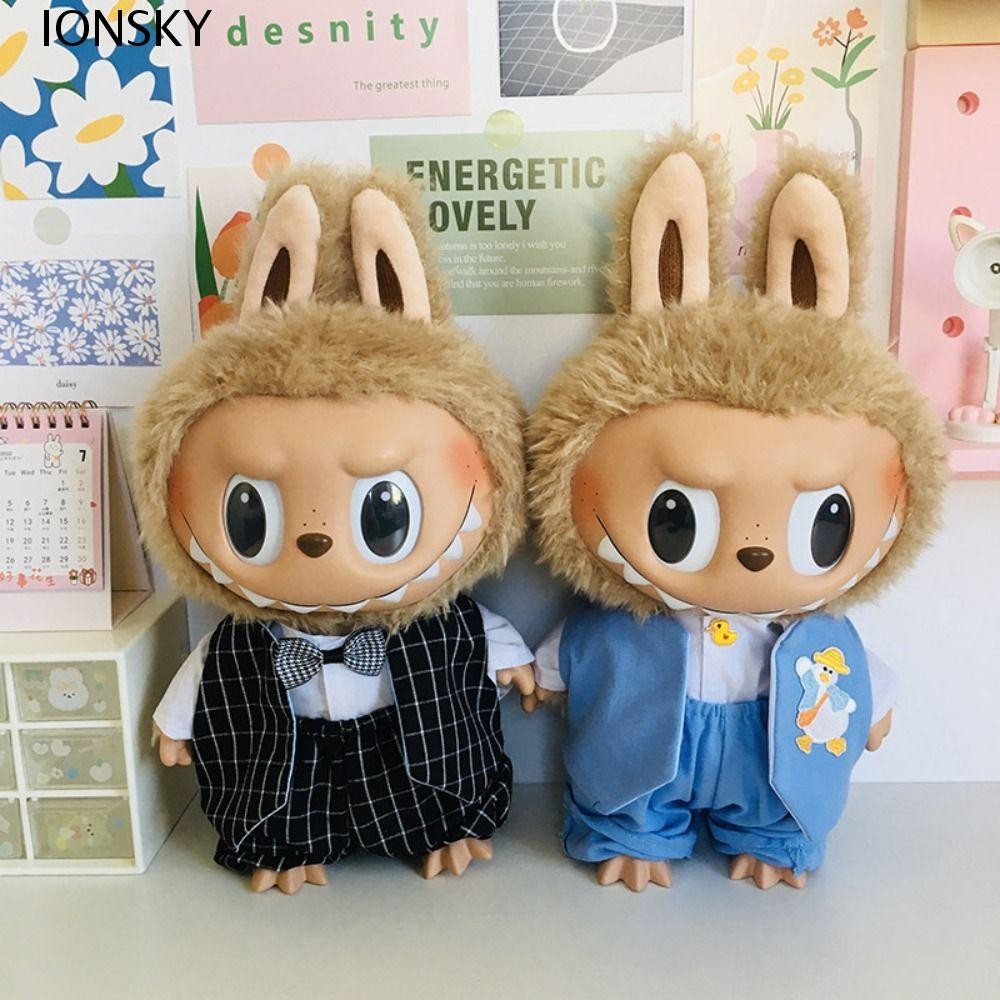 Ionsky 37cm Labubu เสื้อผ้าตุ๊กตา, แฟชั่นผ้าฝ้าย Labubu เสื้อผ้าตุ๊กตา ...