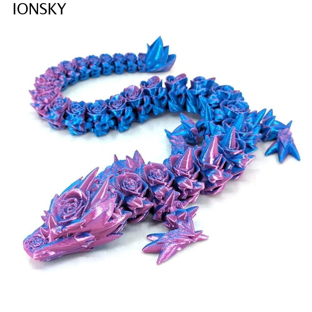 Ionsky 3D พิมพ์คริสตัล Dragon, คริสตัล All-in-one Molding 3D พิมพ์ Rose ...