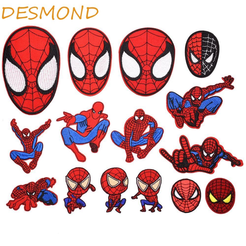 Desmond Spiderman Patch Hot Transfers ของขวัญวันเกิด Spiderman Patch สติกเกอร์กางเกงยีนส์ตกแต่ง ...