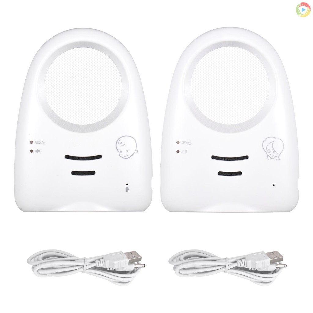 Baby Monitor แบบพกพา 2.4GHz Wireless Digital Audio Baby Monitor One-Way ...