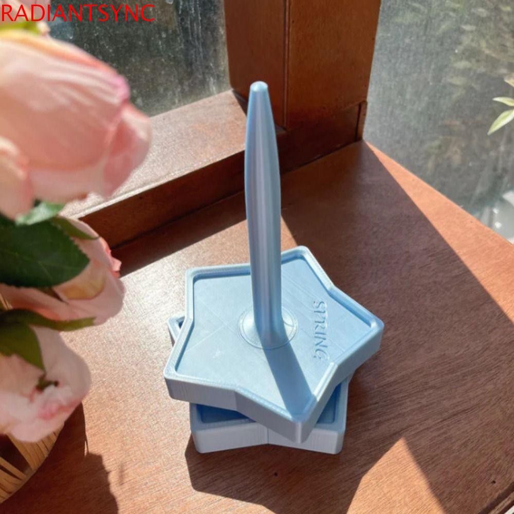 Radiantsync Thread Spool Holder,Handmade 3D พิมพ์ผู้ถือด้าย,ที่ถอดออกได้ Shiny-Design Heart Star ...