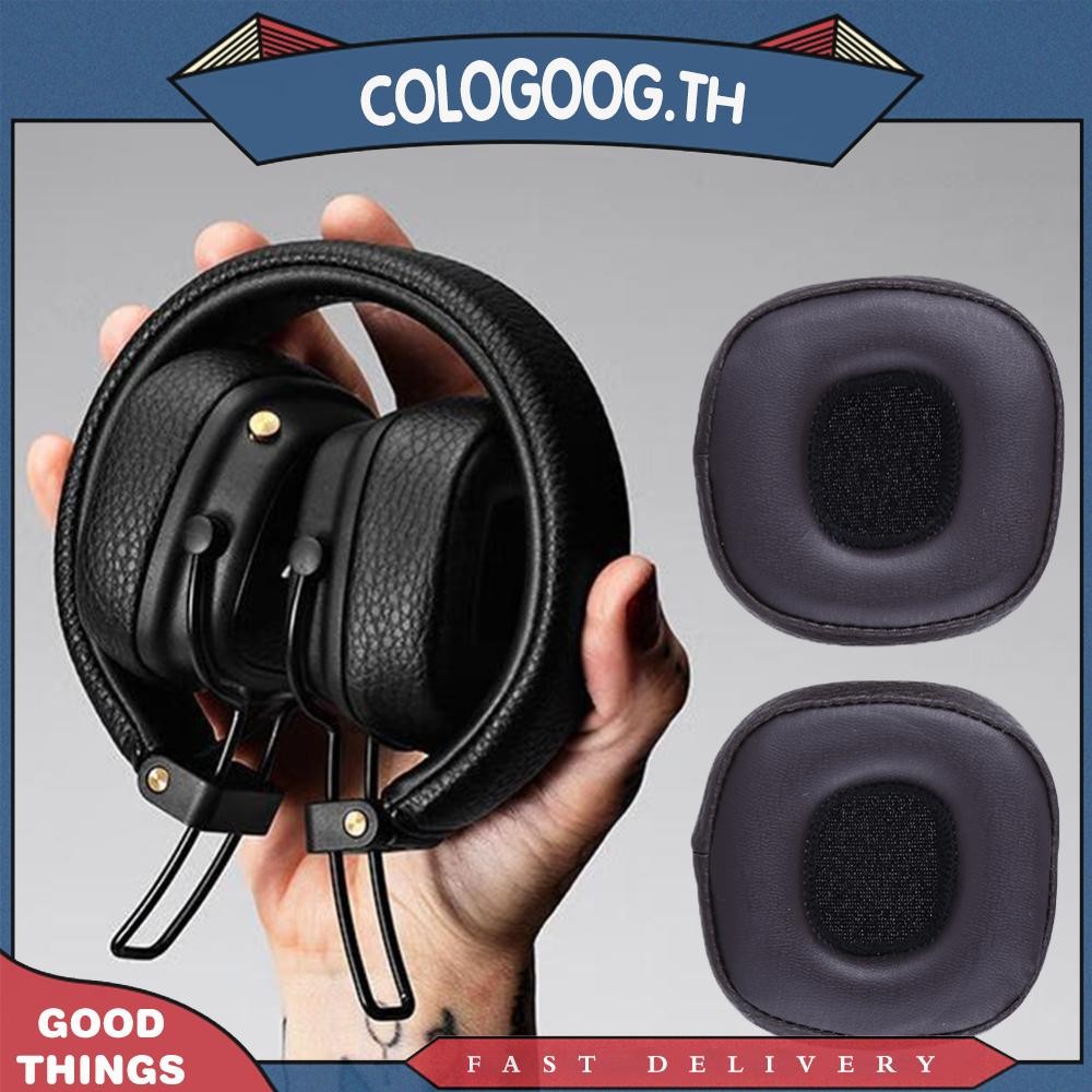 [goog.th] ฝาครอบแผ่นรองหูฟังทดแทน 1 คู่สําหรับ Marshall Major III BT ...