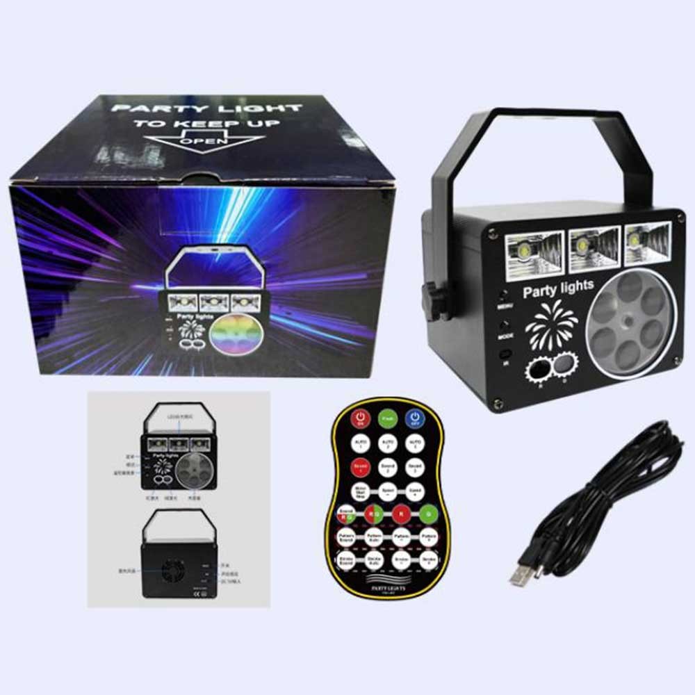 LED Multi Pattern Laser Projector 3-in-1 Honeycomb Light USB Version ...