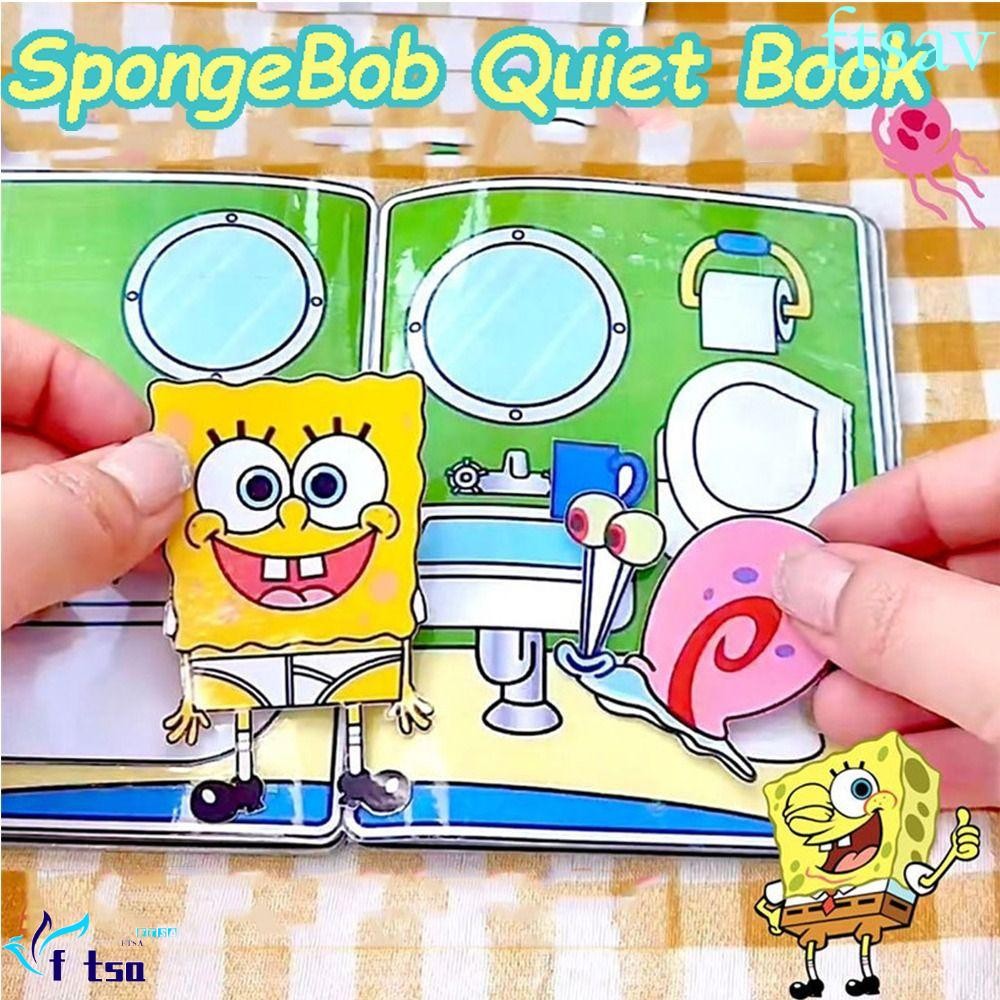 Swiftsaver SpongeBob Quiet Book, Busy Book โฮมเมด Beanie Book วัสดุ ...