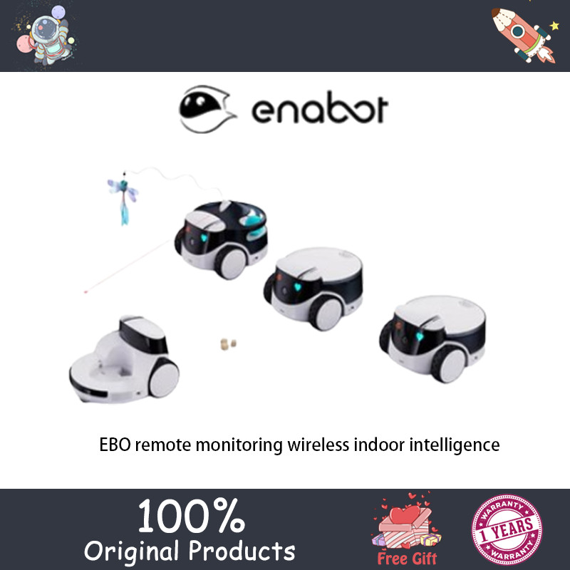 Enabot ROLA หุ่นยนต์คู่หูสัตว์เลี้ยง กล้องเคลื่อนย้ายได้ บ้าน ebo การ ...