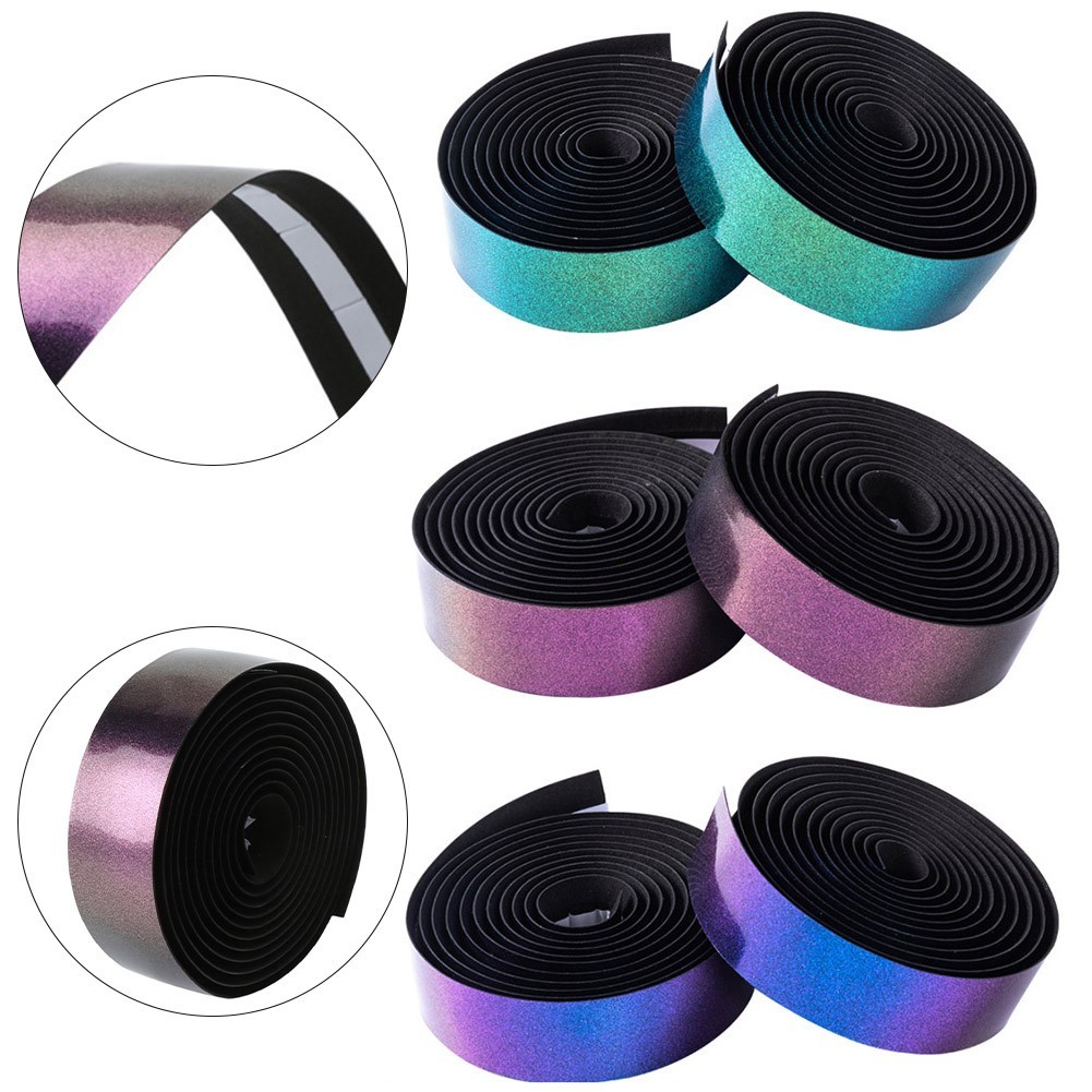 ⭐READY STOCK ⭐Stylish and Durable Bike Handlebar Tape Metal Gradient ...