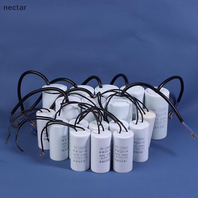 Tar 1 PC CBB60 มอเตอร์ Run Capacitors 450VAC เริ่มต้นตัวเก็บประจุ 5% ...