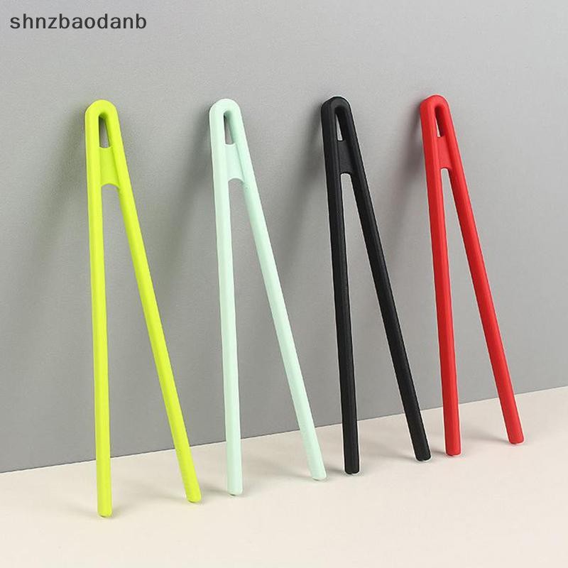 [SHNZFF] ซิลิโคนอาหาร Toast แหนบ Trivet สําหรับแหนบครัวลื่นทําอาหารคลิป ...