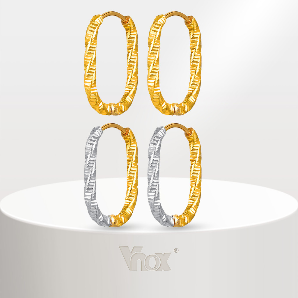 Vnox U-รูปต่างหูผู้หญิงสาว,Gold Classics Simple Non Tarnish Hoop ต่างหู ...