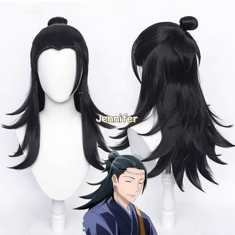 Jujutsu Kaisen Geto Suguru Cosplay Wig Hair tied and emitting layered ...
