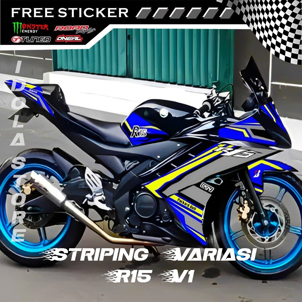 STRIPING R15 V1/2 - สติ๊กเกอร์ STRIPING VARIATION YAMAHA R15 V1/V2 ...