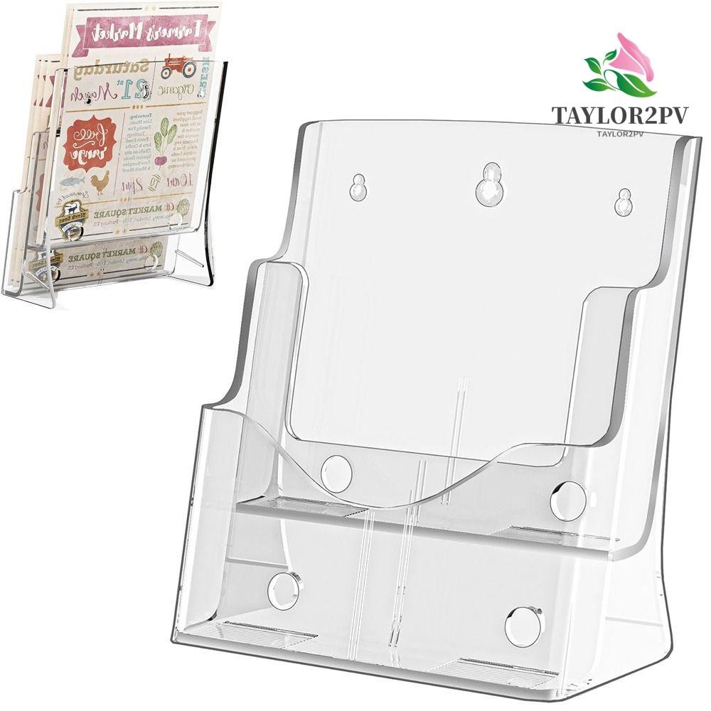 Taylor2pv Clear Flyers Display Stand, A4/A5/A6 2/3/4 ชั้น Brochure ...