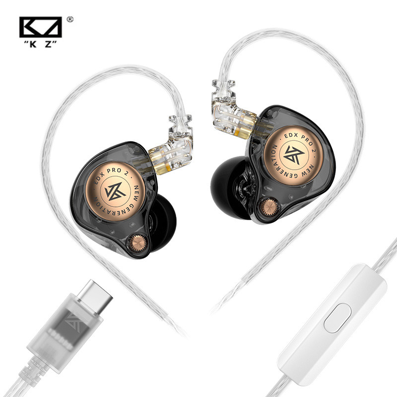 KZ EDX Pro 2 HIFI หูฟังชนิดใส่ในหูแบบมีสาย Dual Magnetic Dynamic Unit ...