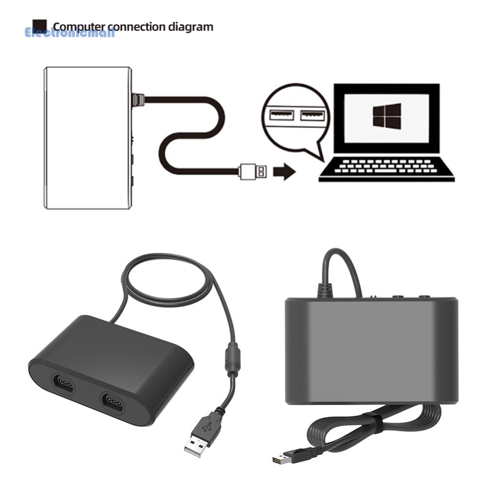 N64 Controller Adapter 2 พอร์ต Usb แปลง Plug And Play สําหรับ Switch 8330