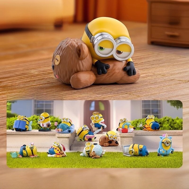 ของแท้ Minions Lazy Every Day Hand-Madeกล่องตาบอดแฟชั่นเล่นยืนยันรุ่นตก ...