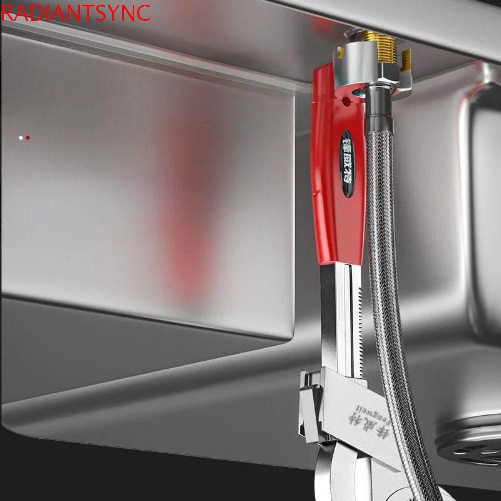 Radiantsync ปรับประแจก๊อกน้ํา, 4-in-1 Double-ended ห้องน้ําประแจ, Universal ขนาดใหญ่เปิด Self ...