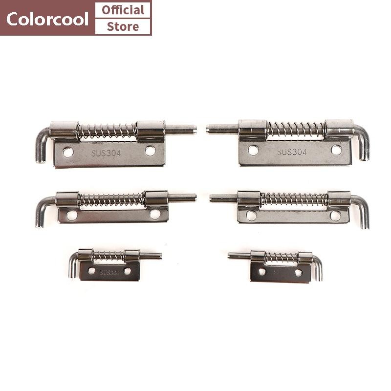 Th 1 ชิ้น 304 สแตนเลสโหลดบานพับความปลอดภัยสปริง Bolt Barrel Latch ...