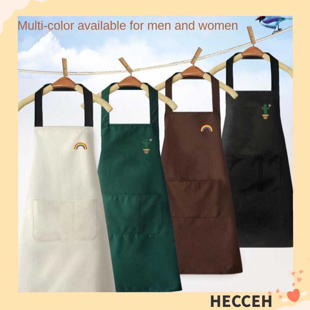 Hecceh Kitchen Smock, ผ้ากันเปื้อน PVC Oilproof, กันน้ําสามารถเช็ดมือ ...