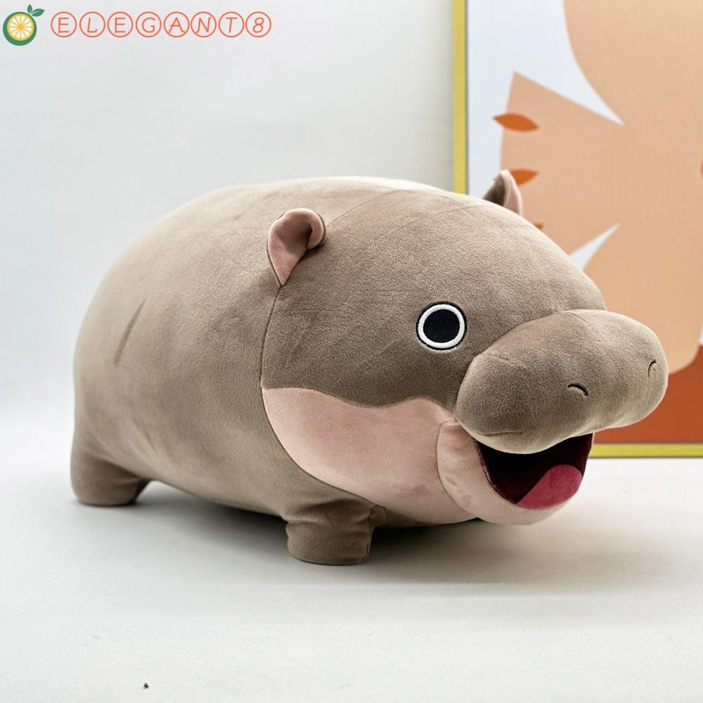 Aelegant Moo Deng ของเล่นตุ๊กตา, หมูเด้งท่านั่ง Angry Baby Hippo ตุ๊กตา ...