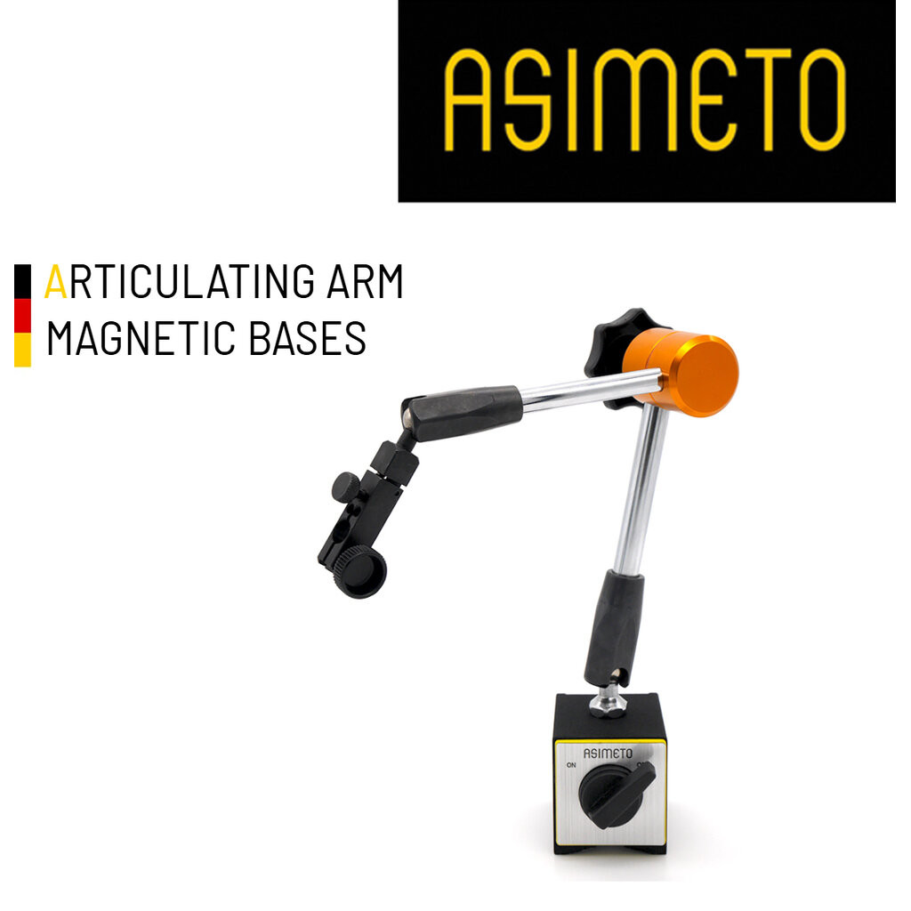 Asimeto ขาตั้งแม่เหล็ก จับไดอัลเกจ สูง 345 มม หมุนรอบตัว Articulating ...