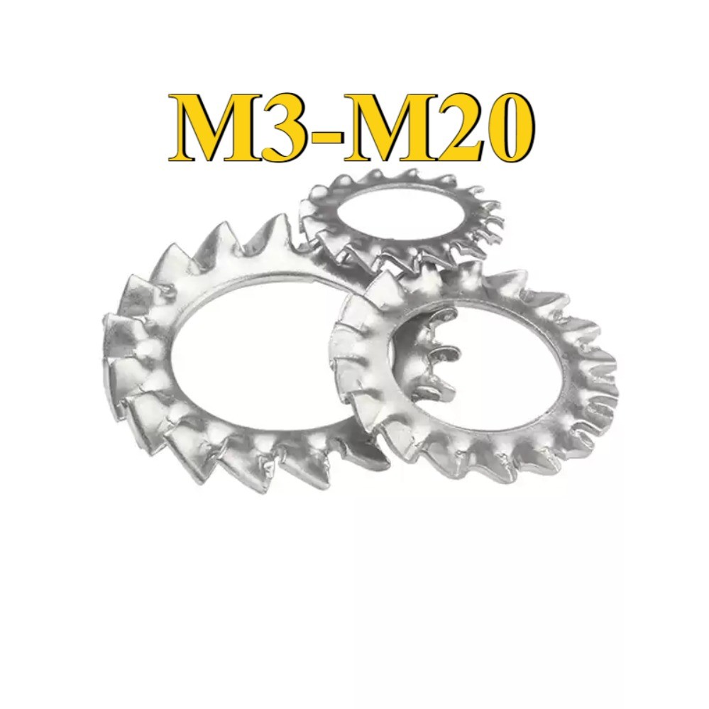 [จัดส่งด่วน] เครื่องซักผ้าฟันเลื่อยด้านนอกสแตนเลส 316 M3-M20 (WDY-RM-TH) | Shopee Thailand