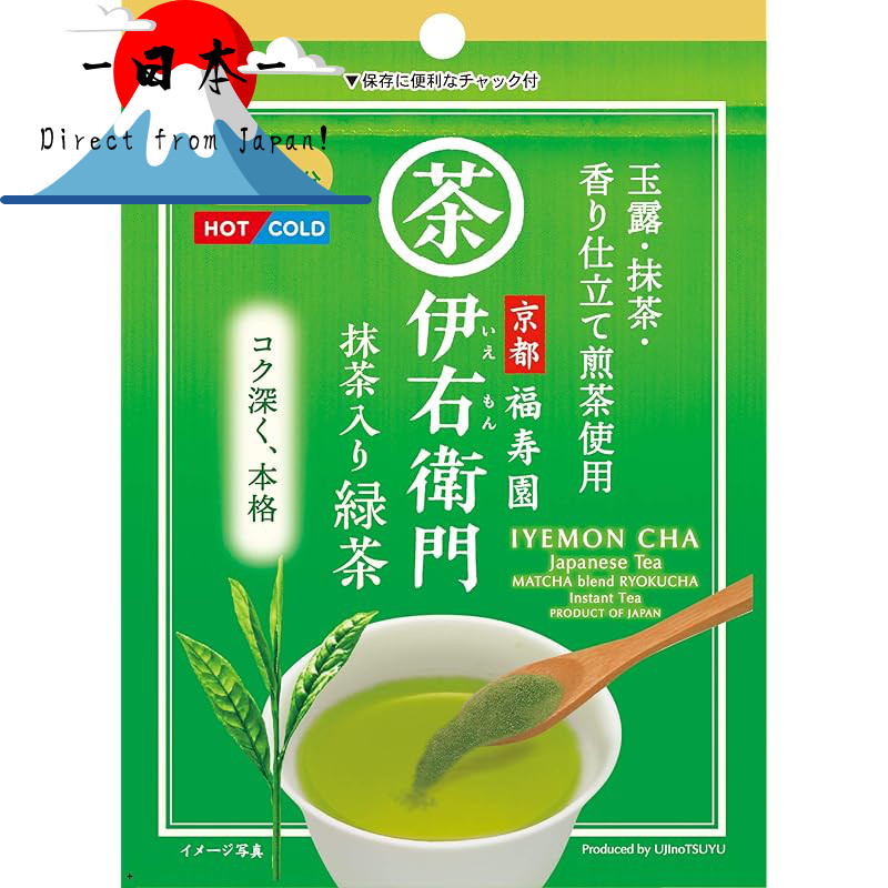 [Direct from Japan] Uji Tsuyu Iemon Instant Green Tea 40g | Shopee Thailand