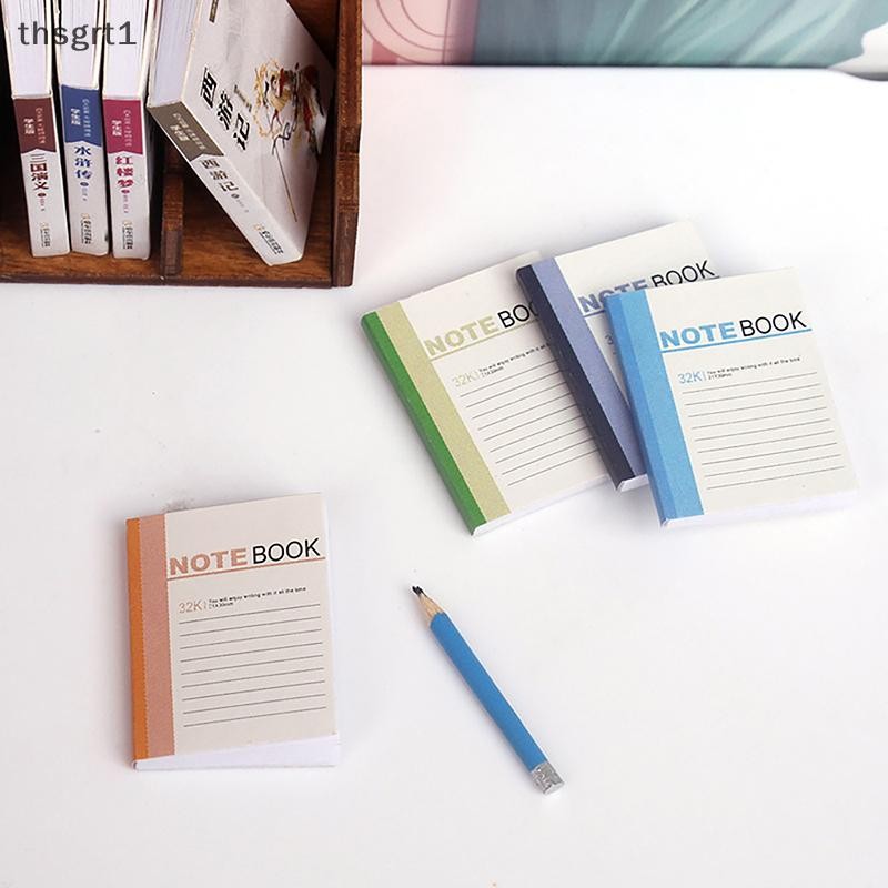 [thsgrt1] 4 ชิ้น 1/12 Dollhouse Mini Notebook หนังสือออกกําลังกายรุ่น ...