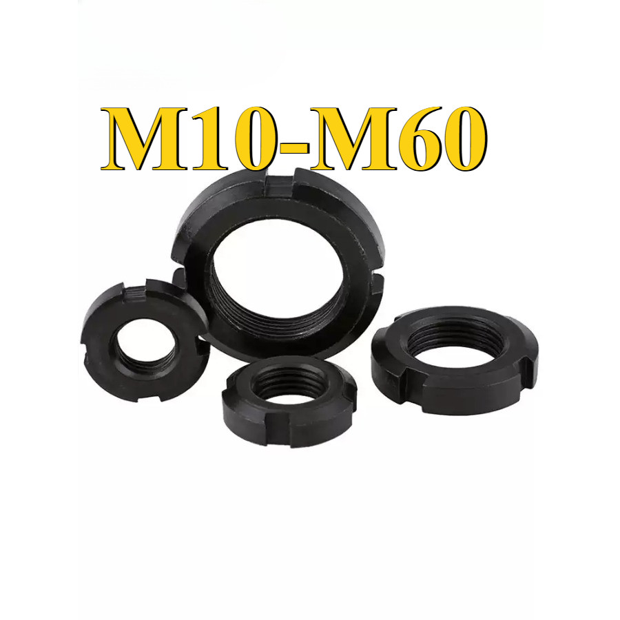 มาตรฐานแห่งชาติ GB812 น็อตกลม/น็อตล็อคลิ่ม/น็อตหยุด M10-M60 (DM12) (Y16) | Shopee Thailand
