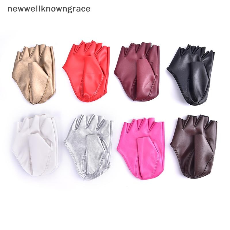 NWTH ถุงมือ PU Fingerless สำหรับ Goth Punk Rock Lolita Harajuku Stage ...