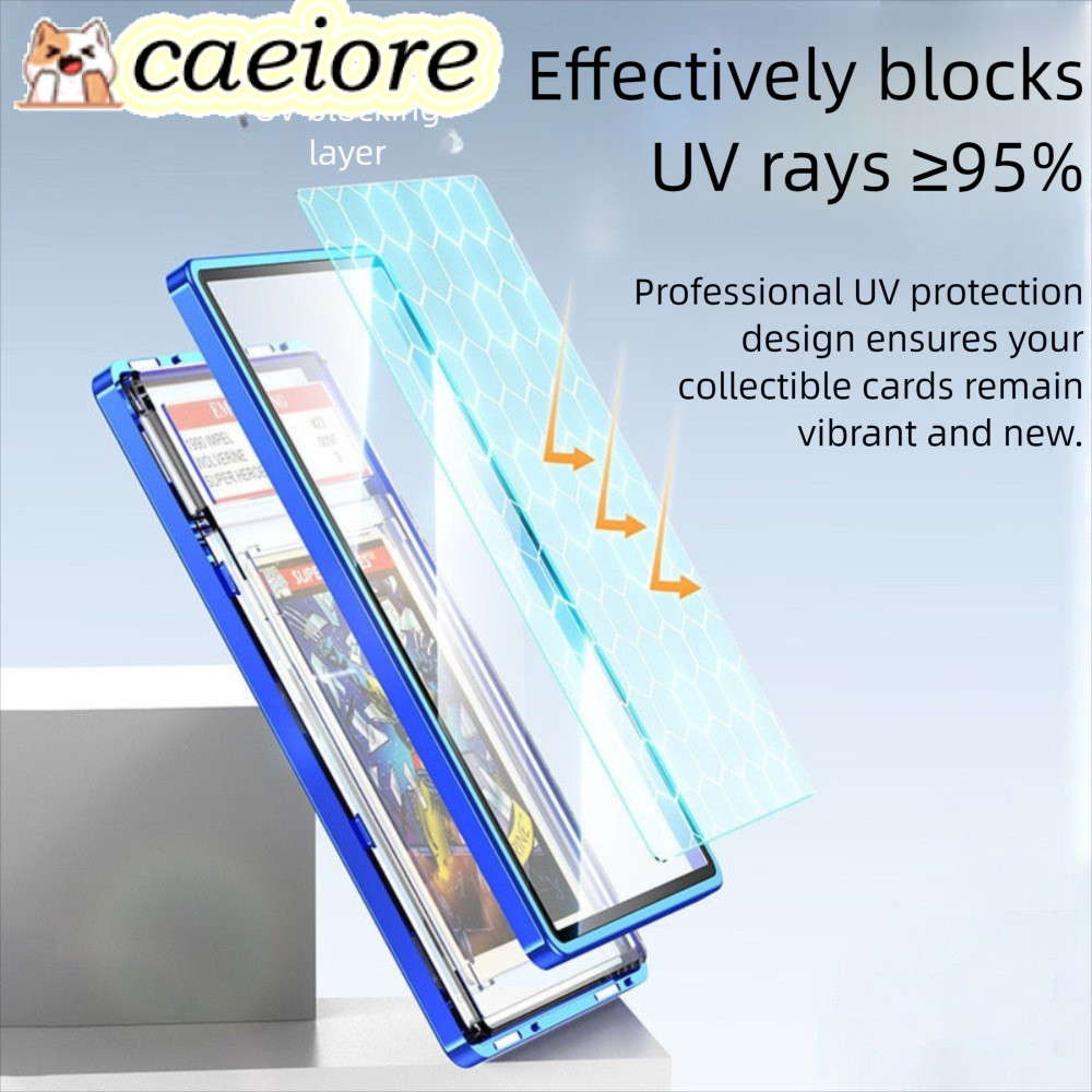 CAEIORE PSA/CGC Graded Card Protector, กรอบอลูมิเนียมกระจกสองด้านการ์ด ...