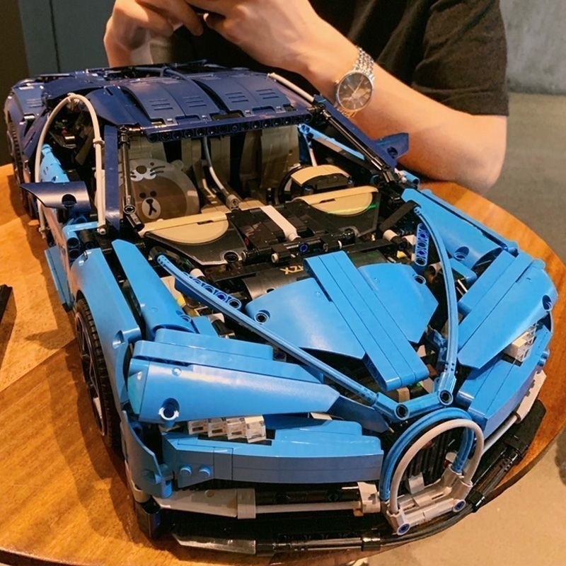 เข้ากันได้กับ Lego Bugatti Veyron Building Blocks กีฬารถประกอบปริศนา ...
