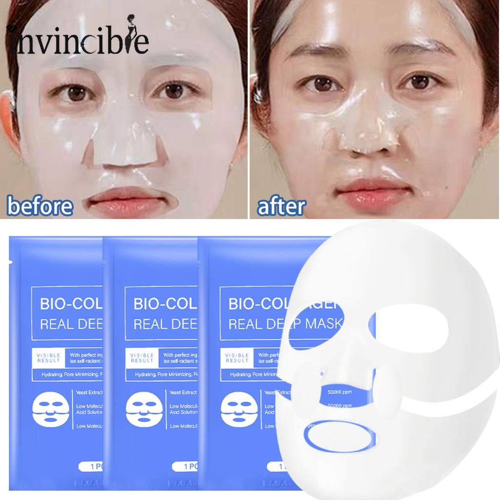 Bio-collagen Face Mask Shrink Pore Deep Hydrating Overnight Mask Anti ...