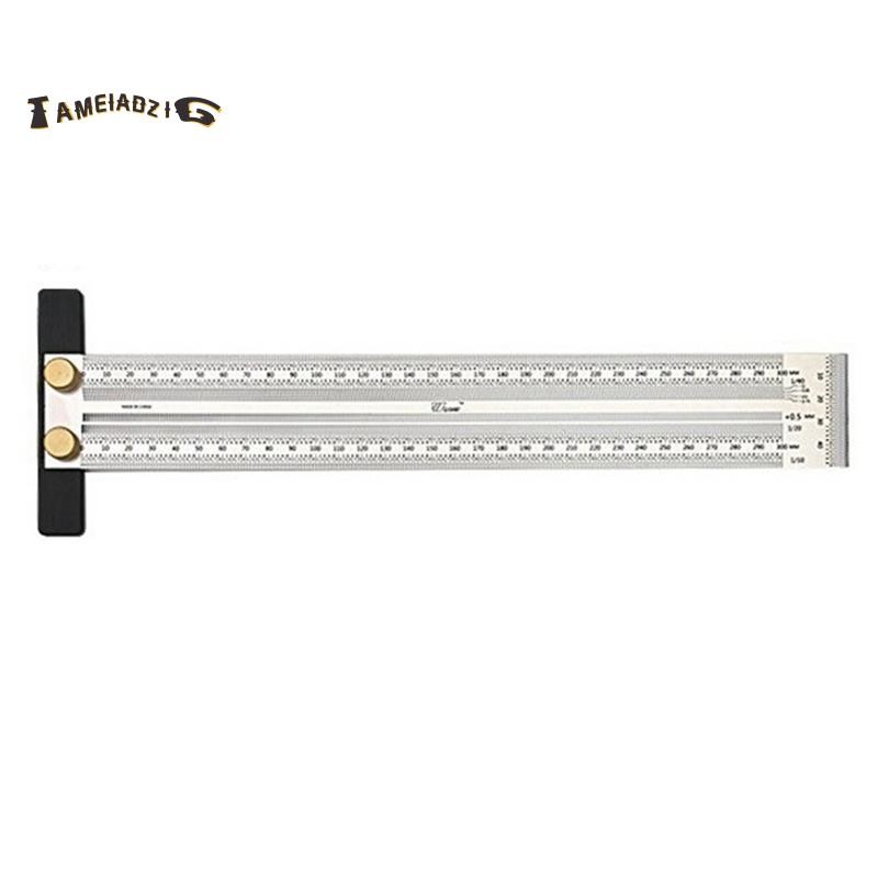 T -Type Woodworking Line Ruler เครื่องมือวัดไม้บรรทัดตําแหน่งไม้บรรทัด ...