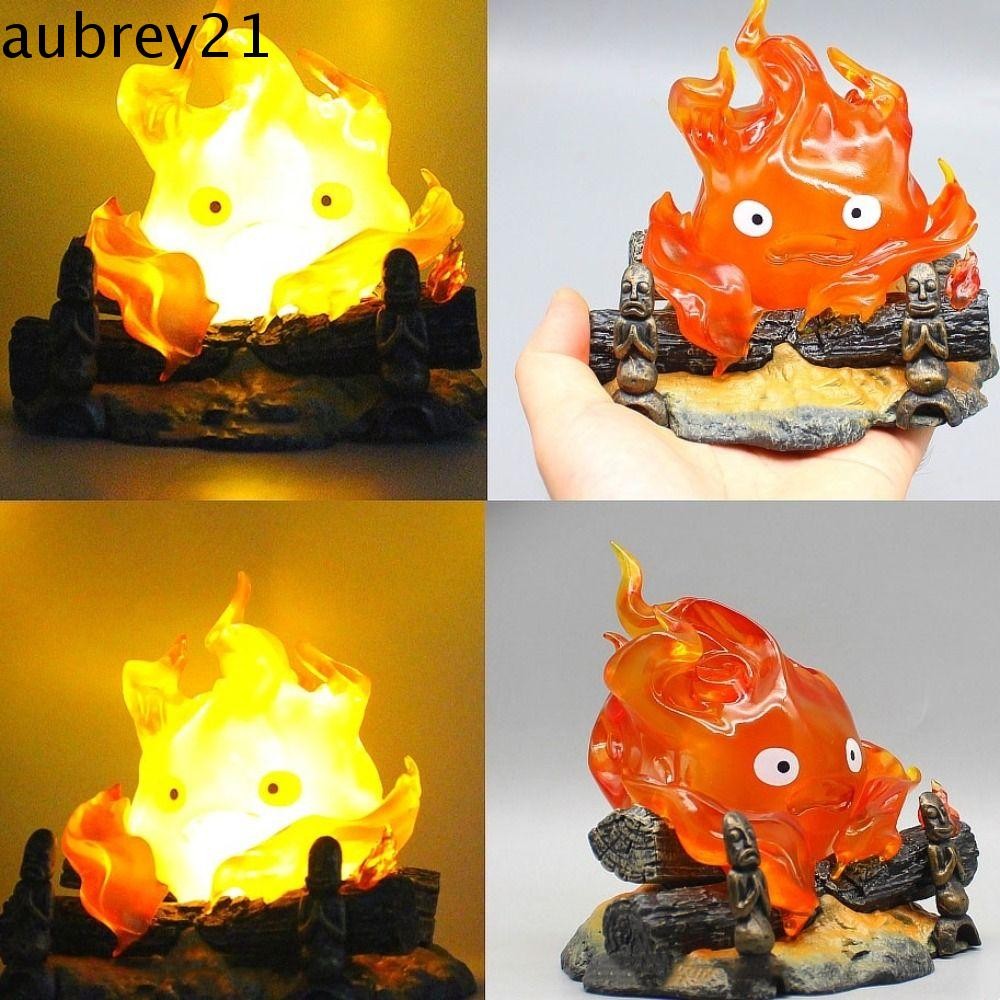 Aubrey1 Calcifer Action Figure,โคมไฟหายใจอะนิเมะตัวละครclaciferวัตถุโคม ...
