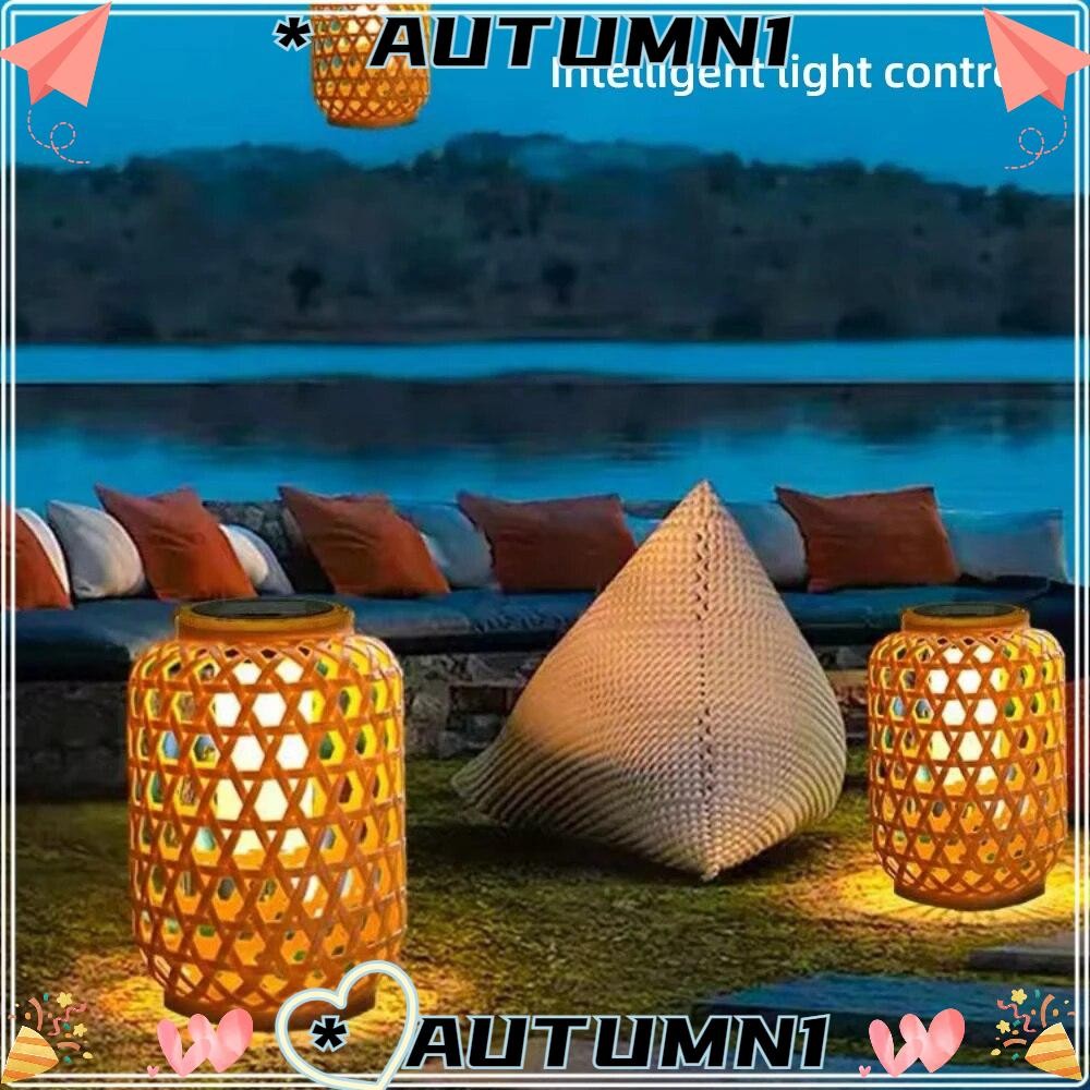 AUTUMN เลียนแบบหวายโคมไฟ, แสงอบอุ่น 800 MAH ทอภูมิทัศน์โคมระย้า ...