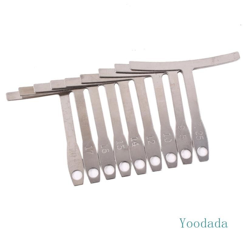 Yoo 9 ชิ้น Understring Radius Gauge Universal Guitar Gauge Luthiers เครื่องมือ T รูปร่างไม้ ...