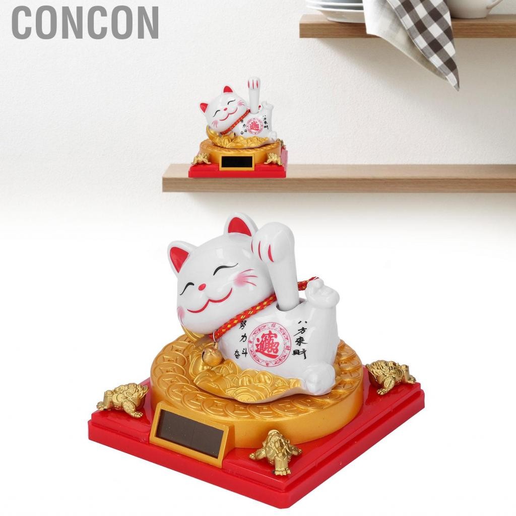 Concon Lucky Cat ตกแต่งรูปปั้นโชคลาภพลาสติกสำหรับของขวัญขึ้นบ้านใหม่ ...