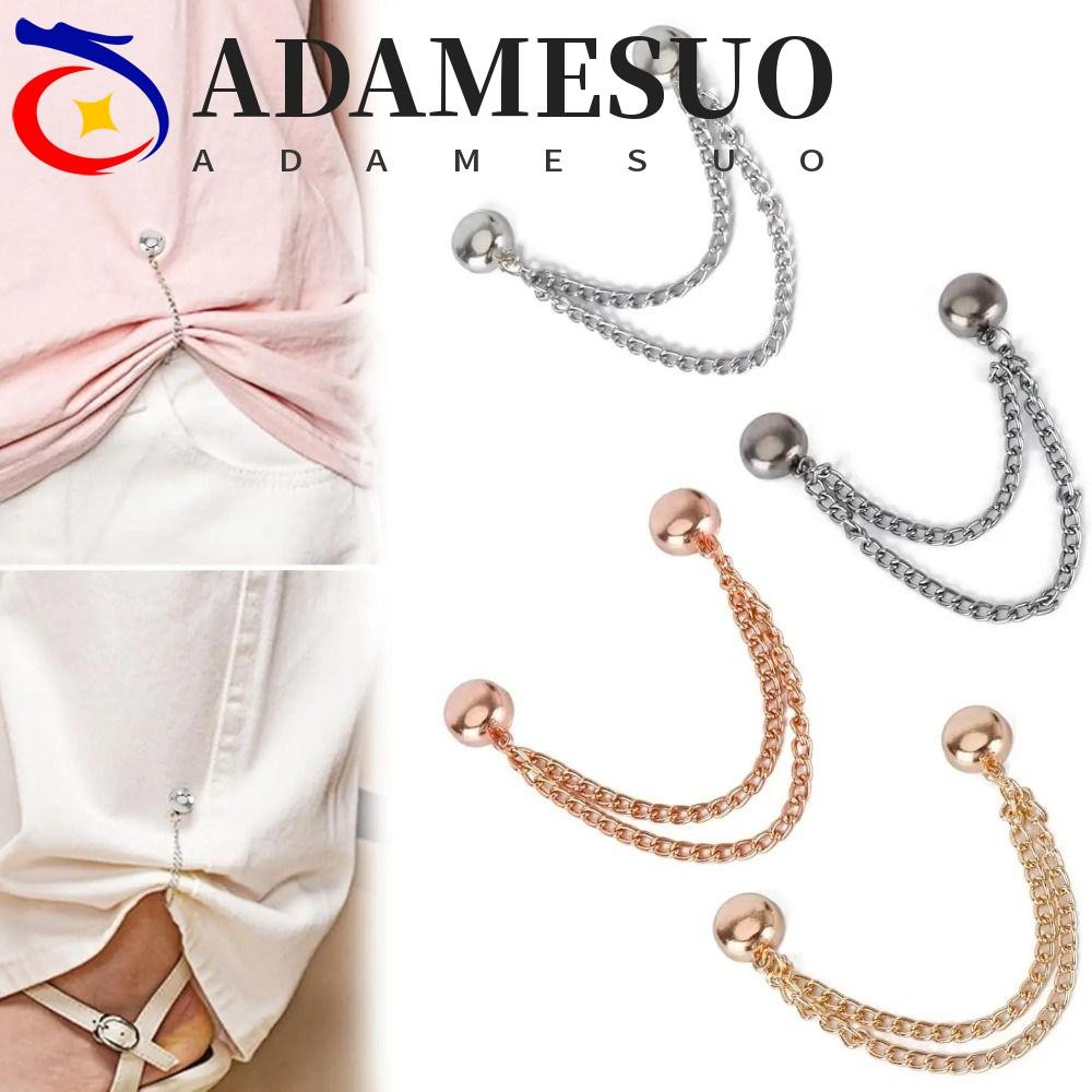 Adamesuo คลิปหนีบเสื้อผ้าแม่เหล็ก, มัลติฟังก์ชั่น Non-hole Shorten คลิปหนีบกางเกง, อุปกรณ์เสื้อ ...