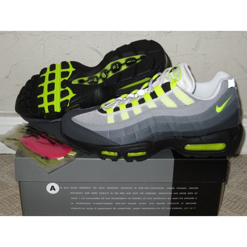 Air Max 95 OG 'neo' GRAY black/neon yellow/light Graphite-11 CT1689-001 ...