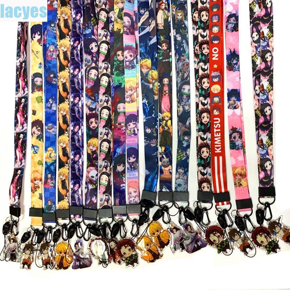 Lacyes Anime Demon Slayer คุณภาพสูง Webbing Hang Rope จี้การ์ตูน ...