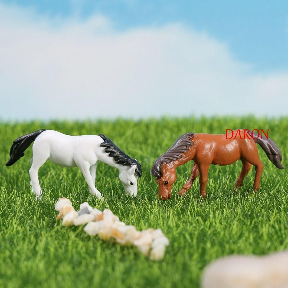 Daron Horse Moss Micro Landscape, Mini Horse Figures จําลองม้าตกแต่ง ...