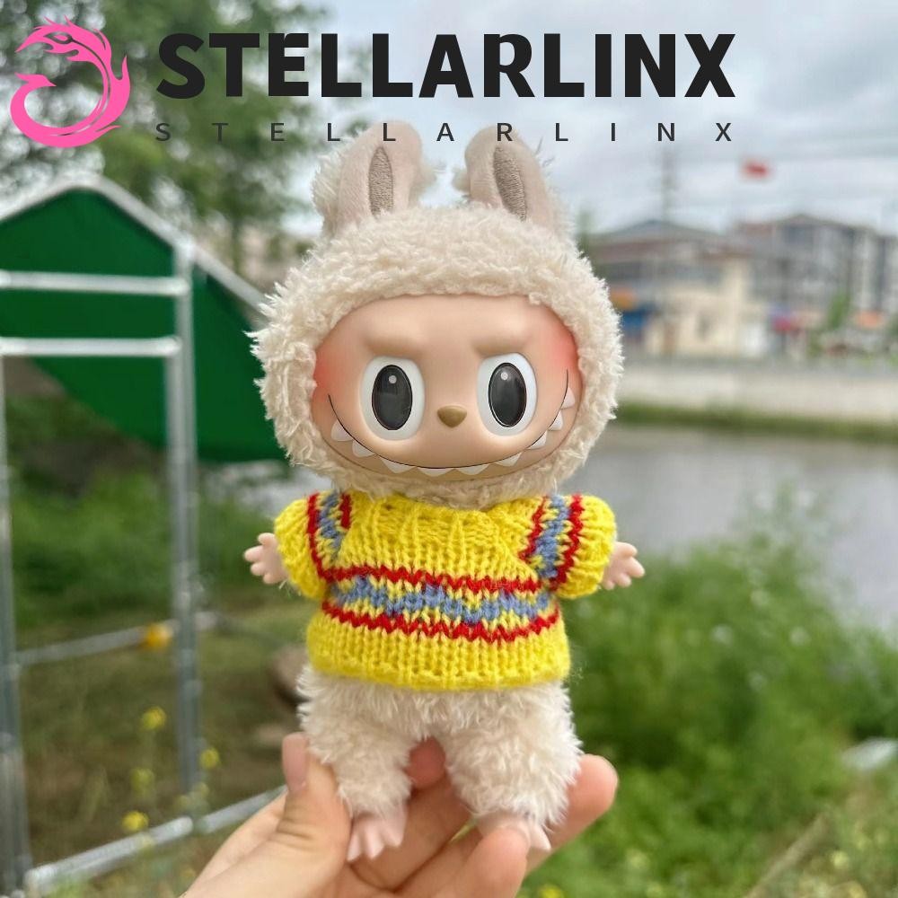 Stellarlinx Labubu Time เสื้อผ้า,เปลี่ยนเสื้อผ้าทําด้วยมือ 15 ซม.Labu ตุ๊กตาเสื้อผ้า,ผ้า DIY ...