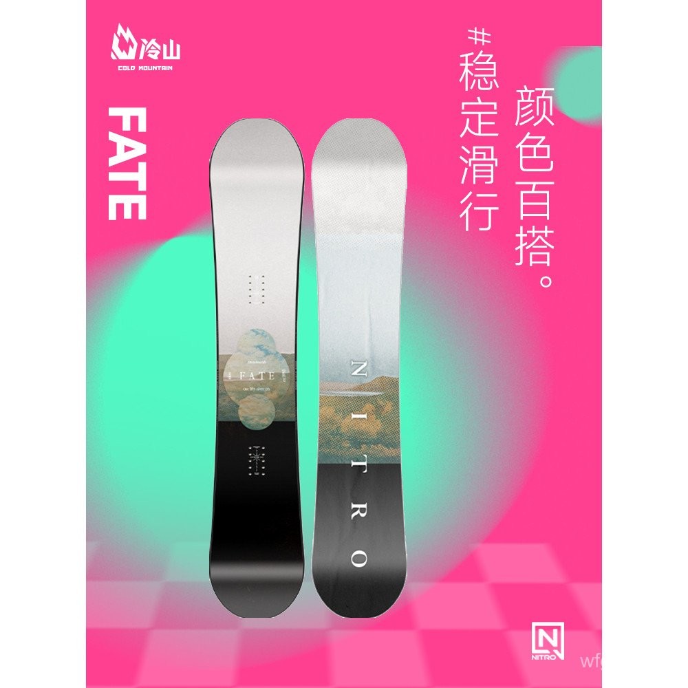 Cold Mountain NITRO FATE Veneer Snowboard สำหรับ 여성 สไตล์ใหม่ ขนาด 2425 ...