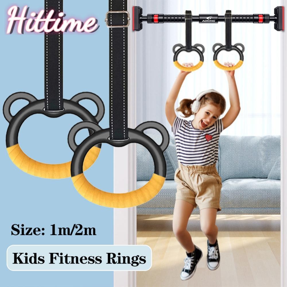 Hittime Gym แหวนปรับสายรัดหัวเข็มขัดในร่มฟิตเนสยิมนาสติกแหวนลื่นหมีโหลด 200 กก.แหวนออกกําลังกาย ...