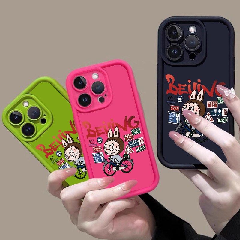 Case Realme C63 C65 C61 13 PRO PLUS 5G 12X 5G 12 PRO+ 5G GT 6T 6 5G Y33Y LABUBU หรูหรา Macaron ...