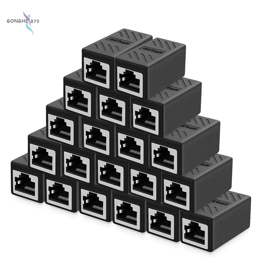 [gonghe370]20PCS Ethernet Cable Extender,RJ45 Cat 5 Cat 6 Cat6a Coupler ...