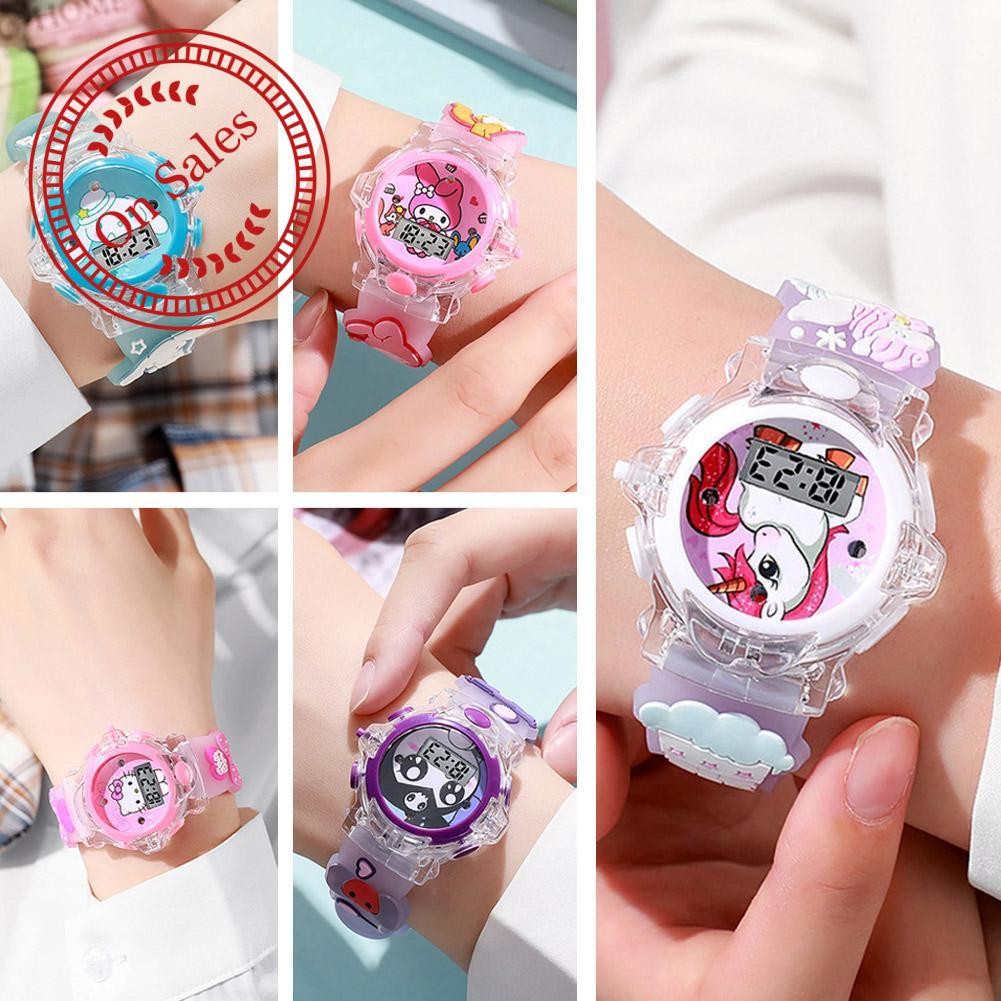 Limerence นาฬิกาการ์ตูน Simple Classic Color Round Dial นาฬิกาพลาสติก ...