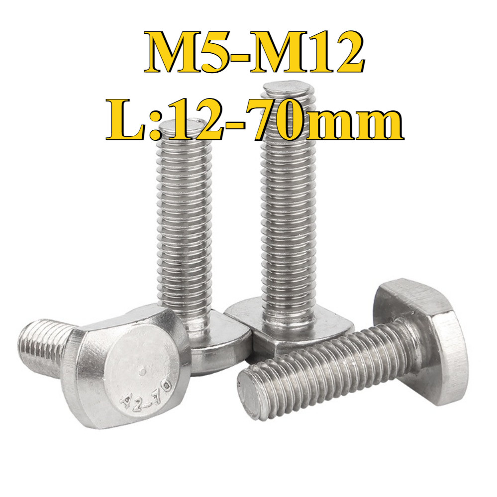 [LYG-3] 304 สแตนเลส T-Bolt M5/M6/M8/M10/M12 * L12-70mm | Shopee Thailand