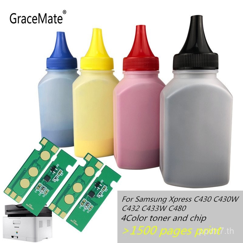 (ผงโทนเนอร์ + ชิป) เข้ากันได้กับ Samsung C430 C430W C433 | Shopee Thailand