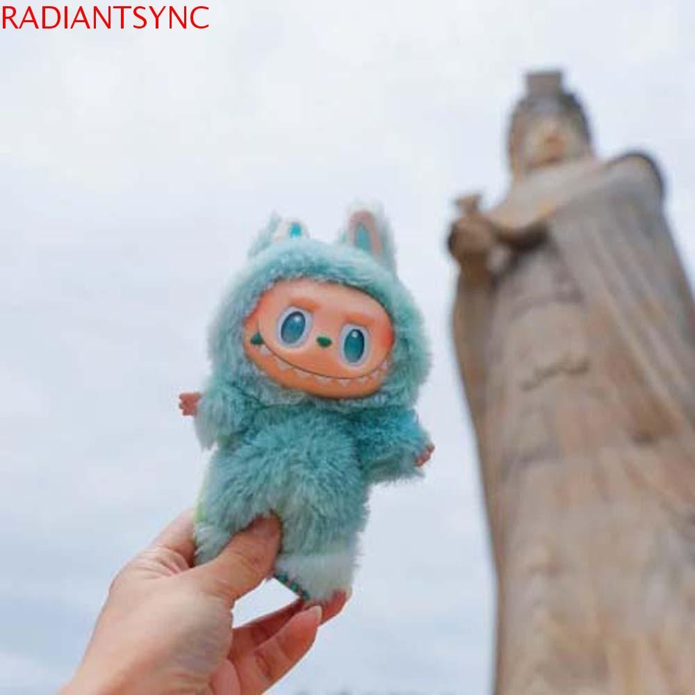 RADIANTSYNC Plush Labubu พวงกุญแจ, PP ผ้าฝ้าย PVC Gradient Labubu ตุ๊กตา,น่ารักเครื่องประดับโลหะ ...